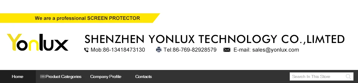 Shenzhen Yonlux Technology Co., Ltd. - Tempered Glass Screen Protector(Ultra Clear/ Matte/Anti ...