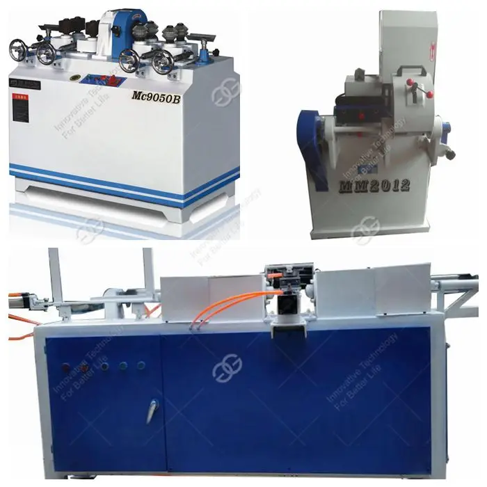 Commercial Price Automatic Round Wood Stick Making Machine Wood Drum ...