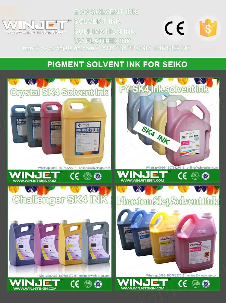 SK4 solvent ink for SEIK0 SPT510 1020 HEAD FY UNION original ink ...