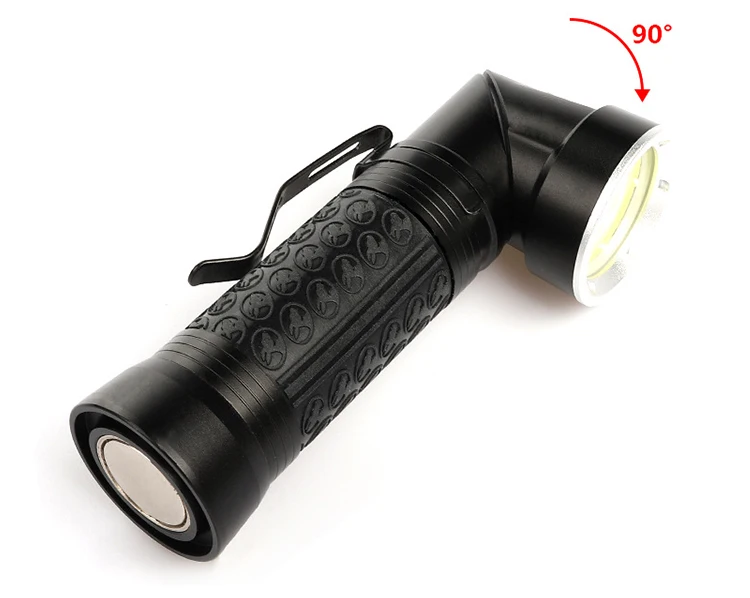 SOS Magnet 90 Degrees TWIST Rechargeable Flash Torch Light