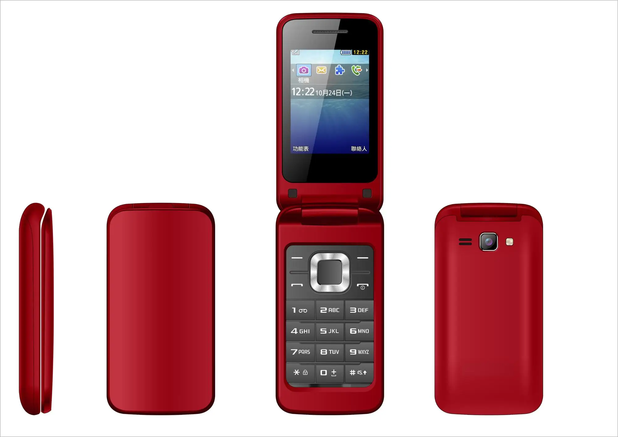 China Oem Mobile Phones Flip 2.4inch Telefono Mobile Phones Cell - Buy ...