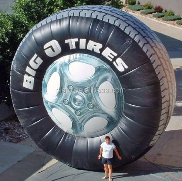 Custom Giant Inflatable Advertising Car Tyre Model Replica/inflatable ...