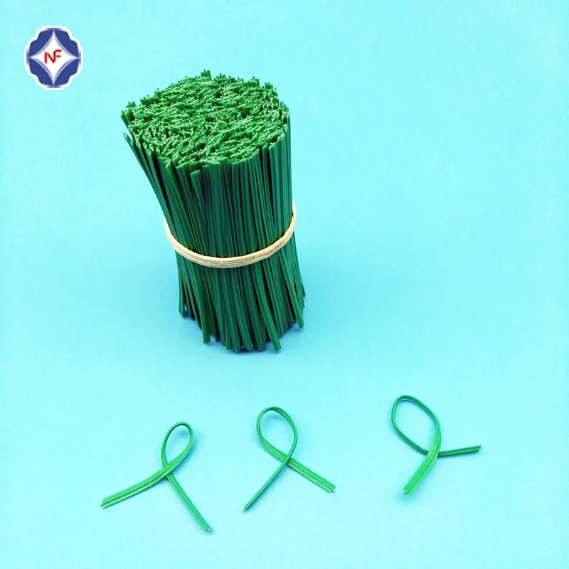 Pe Pvc Plastic Coated Single Metal Wire Twist Tie For Wire Cable - Buy ...