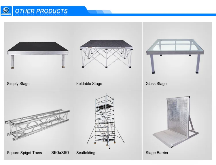 Outdoor Portable Aluminum Mobile Stage Platform Used Performance Stage ...