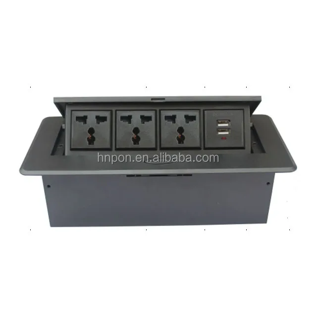 Multi Functional Desktop Power Pop up Socket with USB Charging