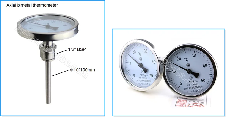 Factory Price Bimetal Bimetallic Thermometer Temperature Sensor Gauge ...