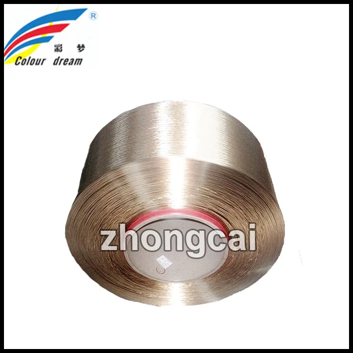 Trilobal Bright Polyester Poy Color Yarn With Rich Dope Dyed Colors ...