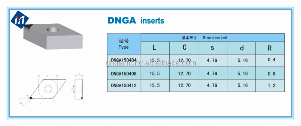 Sale Promotion Diamond Tip Carbide Cutting Tools Inserts Pcd Cbn Turning Insert Dcmt Dcmw Dcgt ...