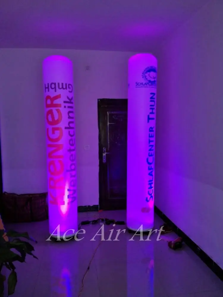 Inflatable Wedding Pillars, LED Lighting Inflatable Pillars for Night ...