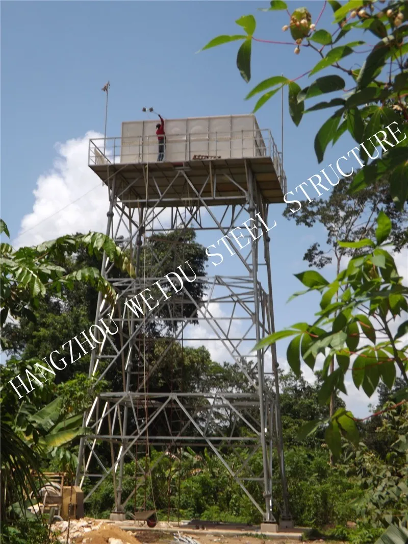 Steel Structure Elevated Water Tank Tower Or Metal Panel Type Tank ...