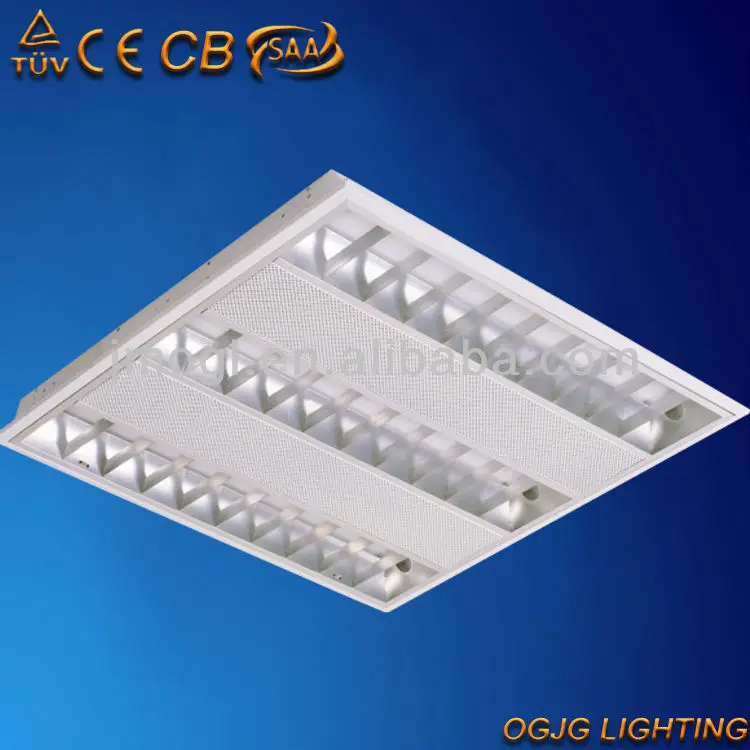 Indoor Recessed 60x60 Fluorescent Light T5 Aluminum Louver Grid ...