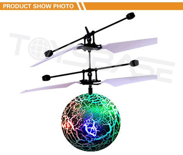 Light-up Toys Magic Flying Ball Helicopter Toys - Inductive Crystal ...