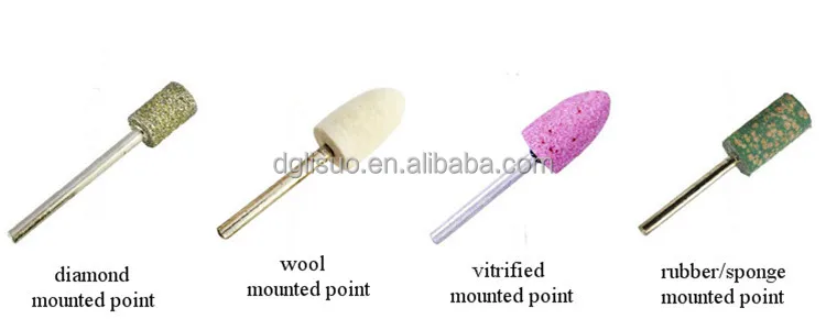 High Quality Abrasive Tools Rubber Mounted Stone For Polishing And ...