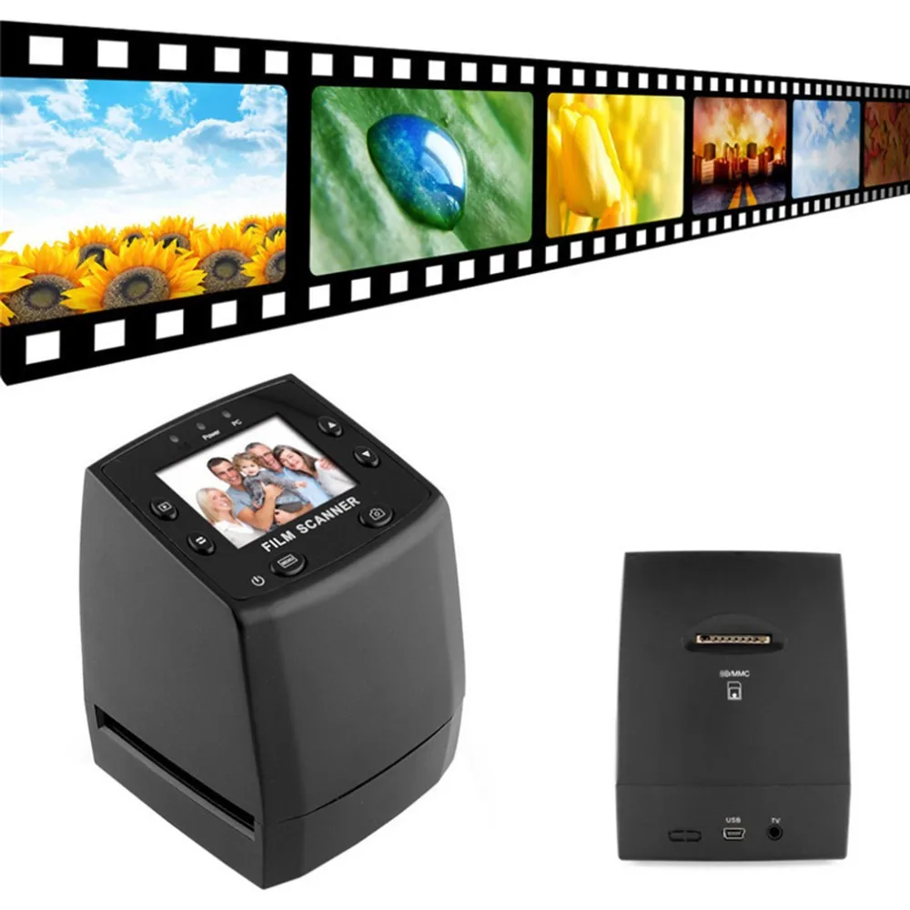 10 Mega Pixels 35mm Negative Digital Film Scanner With 2.4'' Color ...