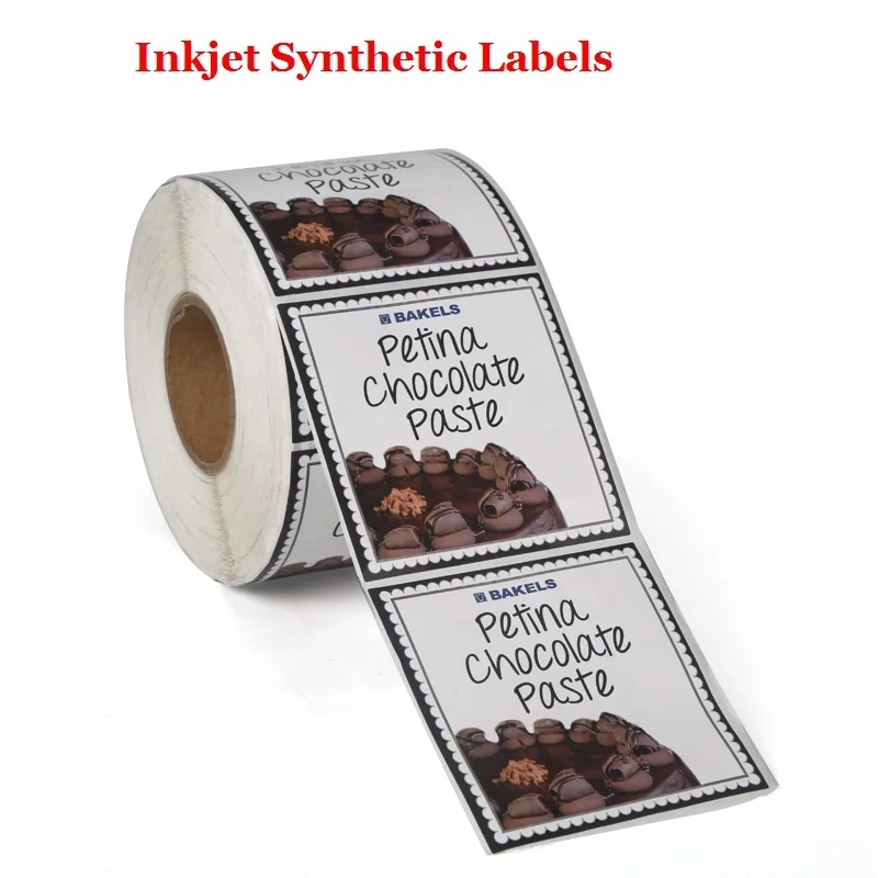 Synthetic Matted Sticker Label Paper Rolls for Inkjet Printers