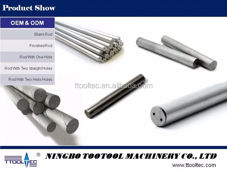 Tungsten Carbide Rods With Double Helical Holes 30(r),Cemented Carbide ...