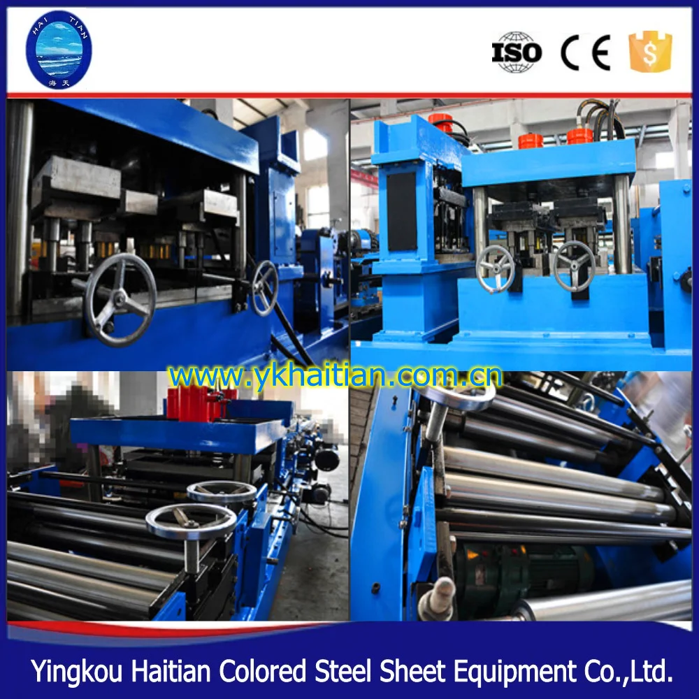 Hydraulic Cutting Steel Profile Channel Shape Metal C Purlin Roll ...