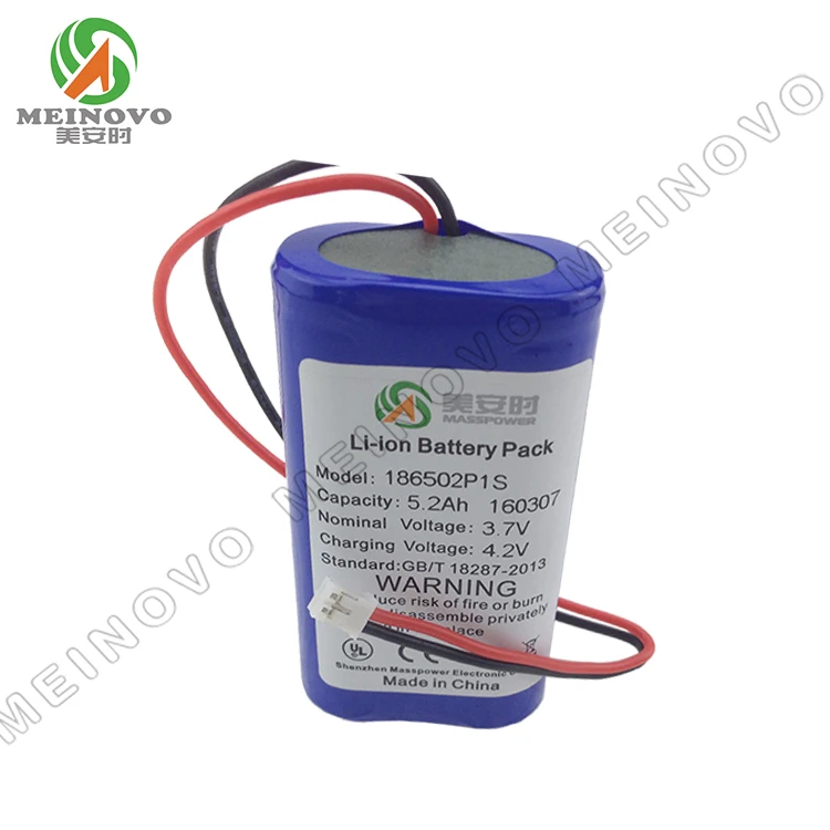 5.2ah Packs 3.6v Li Ion Rechargeable Batteries by Masspower