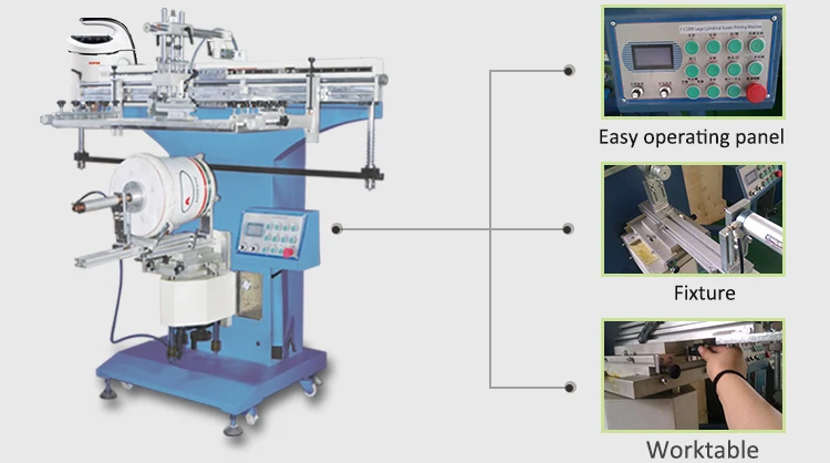 Plastic Bucket Screen Printing Machine F-C100R - Easy to Operate