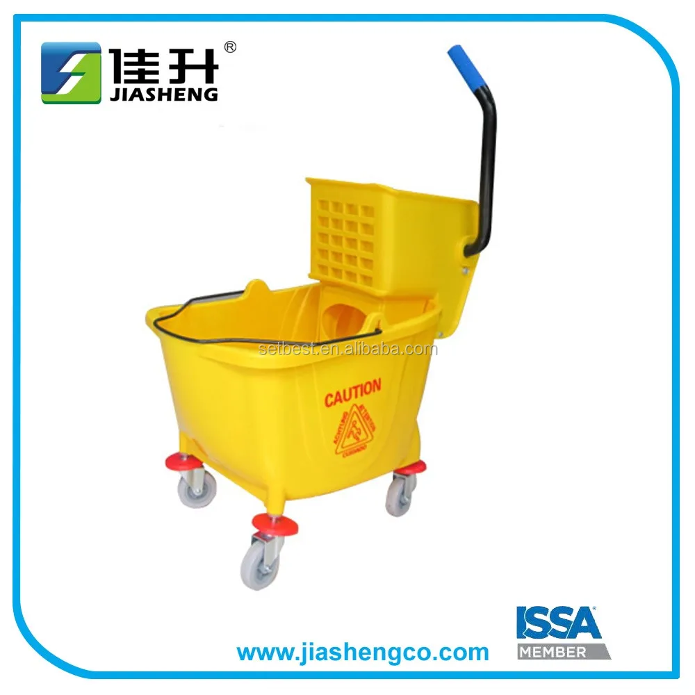 32l 35qt Green Cleaning Single Mop Wringer Bucket - Buy 32l Bucket,Mop ...