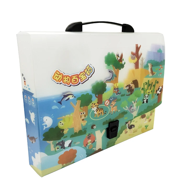 Cmyk Printing A4 Size Plastic Portfolio Briefcase Pp Document Bag ...