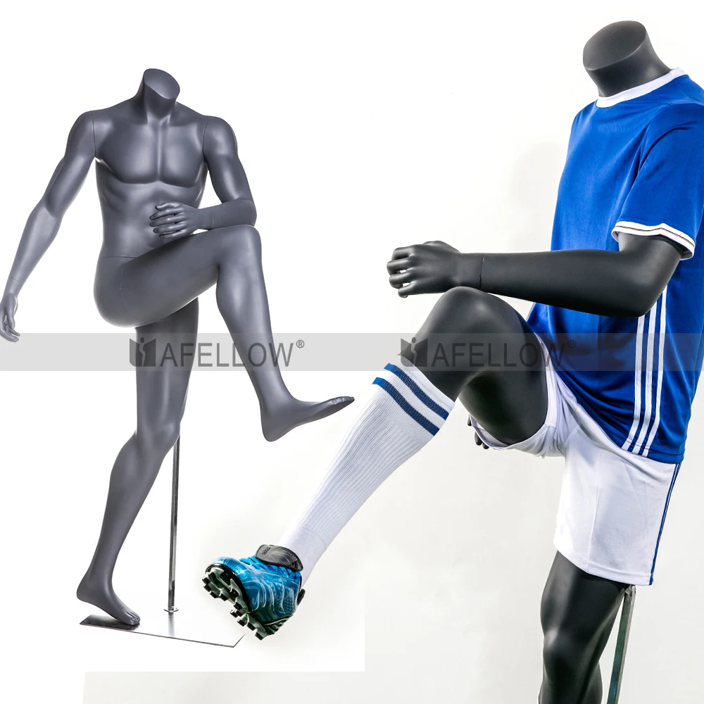 Matte Grey Male Headless Sports Mannequin Football - Buy Sports ...