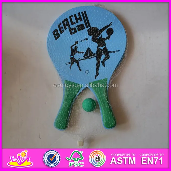 1 New Arrival Wooden Beach Ball Racket Set,Popular Kid Wooden Beach ...
