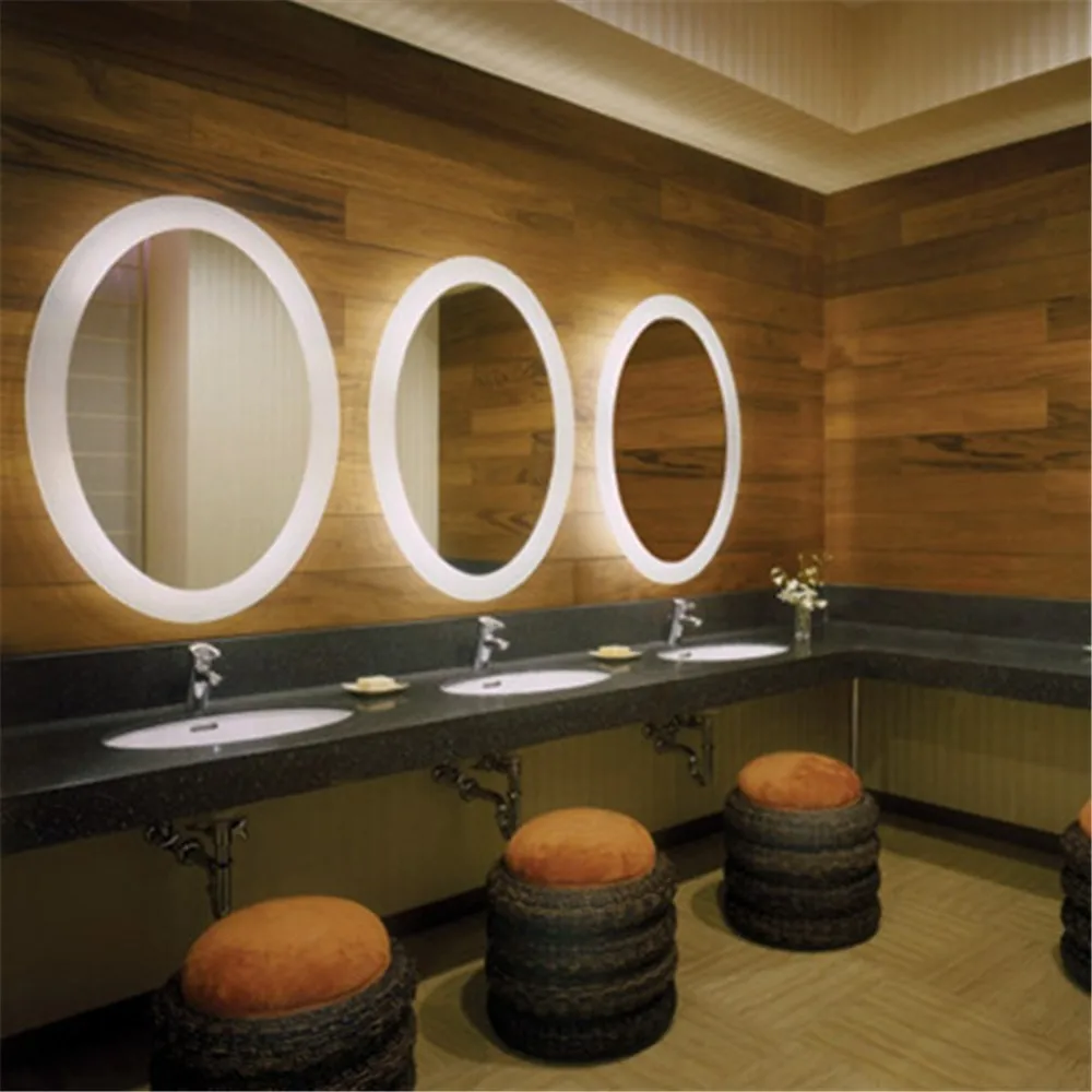 Round Wall Mount Movable Mirror With Led Light - Buy Bathroom Mirror ...