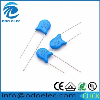 High Voltage Blue Disc Ceramic Capacitors 1kv 102k Emi Rfi Noise Filter ...