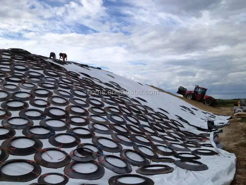 White and Black Uv-Stabilized Agricultural Plastic Silage Cover