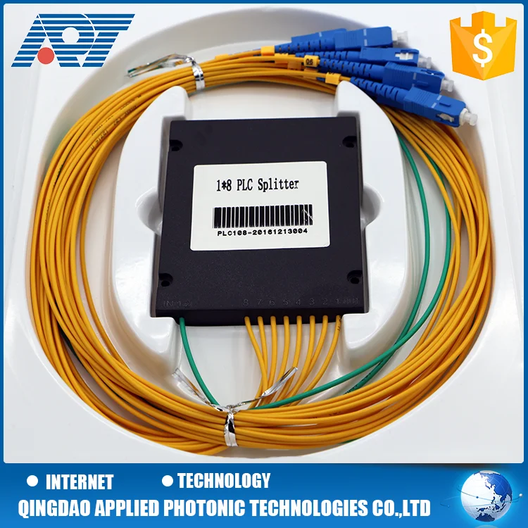 1*8 Plc Splitter Ftth Plc Fiber Optic Splitter Pc /fc/ Sc /st /lc /apc ...