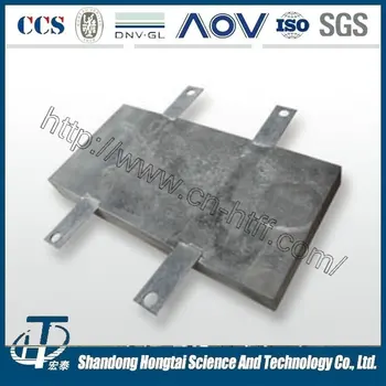 Zinc Anode Boat Anode With Double Iron Feet For Ships - Buy Sacrificial ...