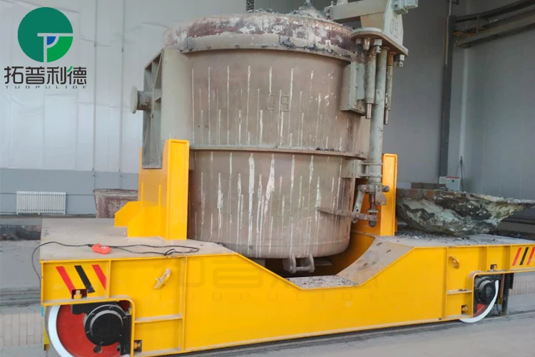 Heat Resist Rail Guided Slag Pot Transfer Car - Buy Slag Pot Transfer ...