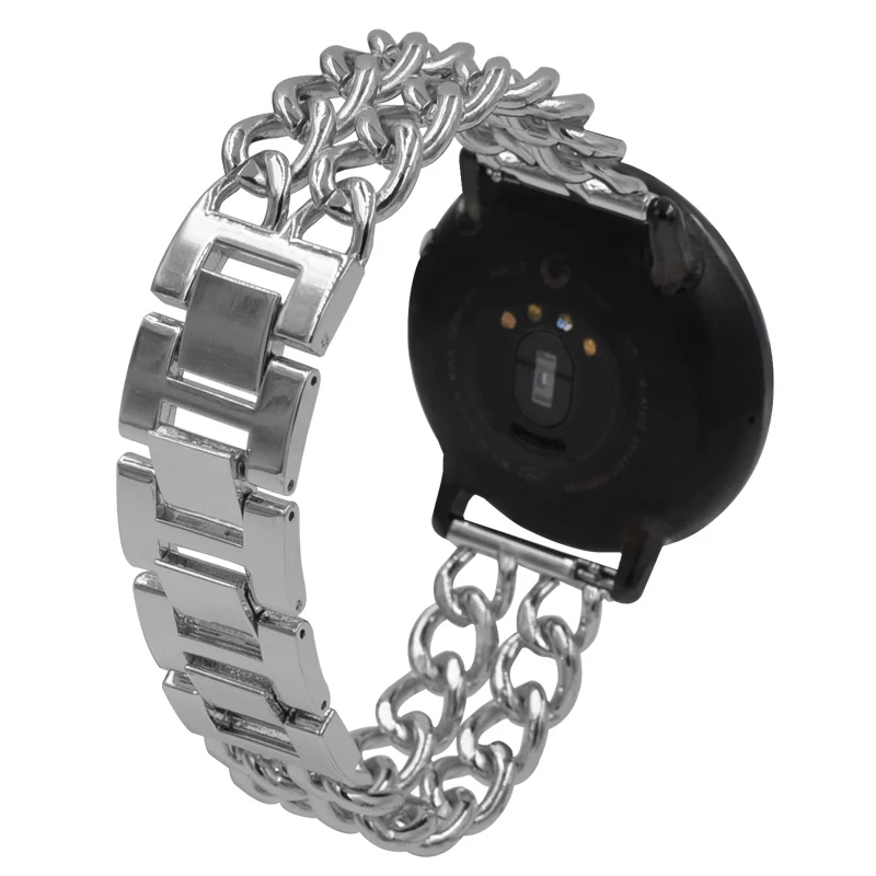 20mm Cowboy Chain Stainless Steel Metal Watch Band For Samsung Gear ...