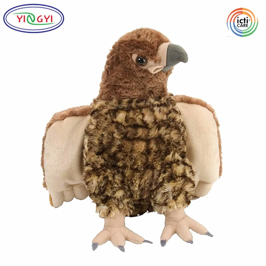 A562 Vivid Red Tailed Hawk Plush Stuffed Animal Toy Kids Gifts Fluffy ...