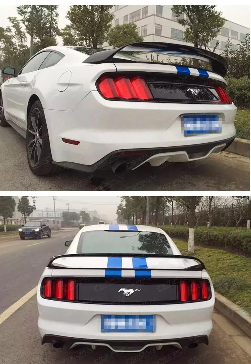 High Performance Rear Spoiler For Mustang Gt350r Rear Wing Carbon Fiber ...