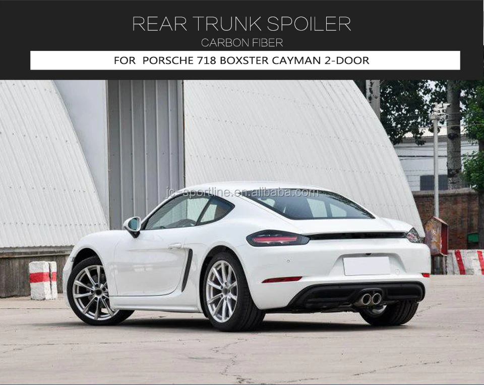 Porsche 718 Boxster Cayman 2016-2019 Carbon Fiber Spoilers