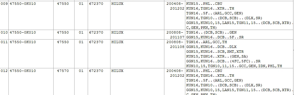 47550-0k010 475500k010 For Toyota Hilux Vigo Pickup Innova Brake Wheel ...