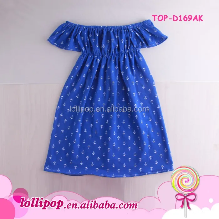 Fashion Kids Girls Off The Shoulder Dress Baby Casual Summer Dresses ...