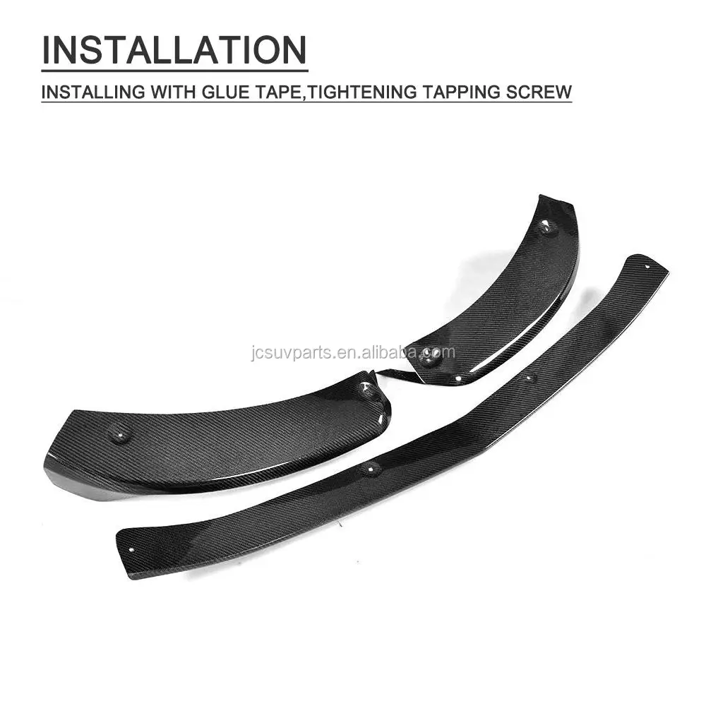S500 S550 Carbon Fiber Front Bumper Lip Spoiler For Mercedes-benz S ...