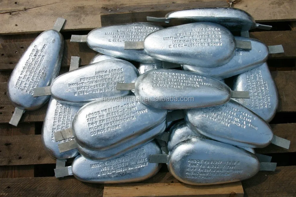 Galvanic Corrosion Sacrificial Cathodic Protection Zinc Anode For Boats ...