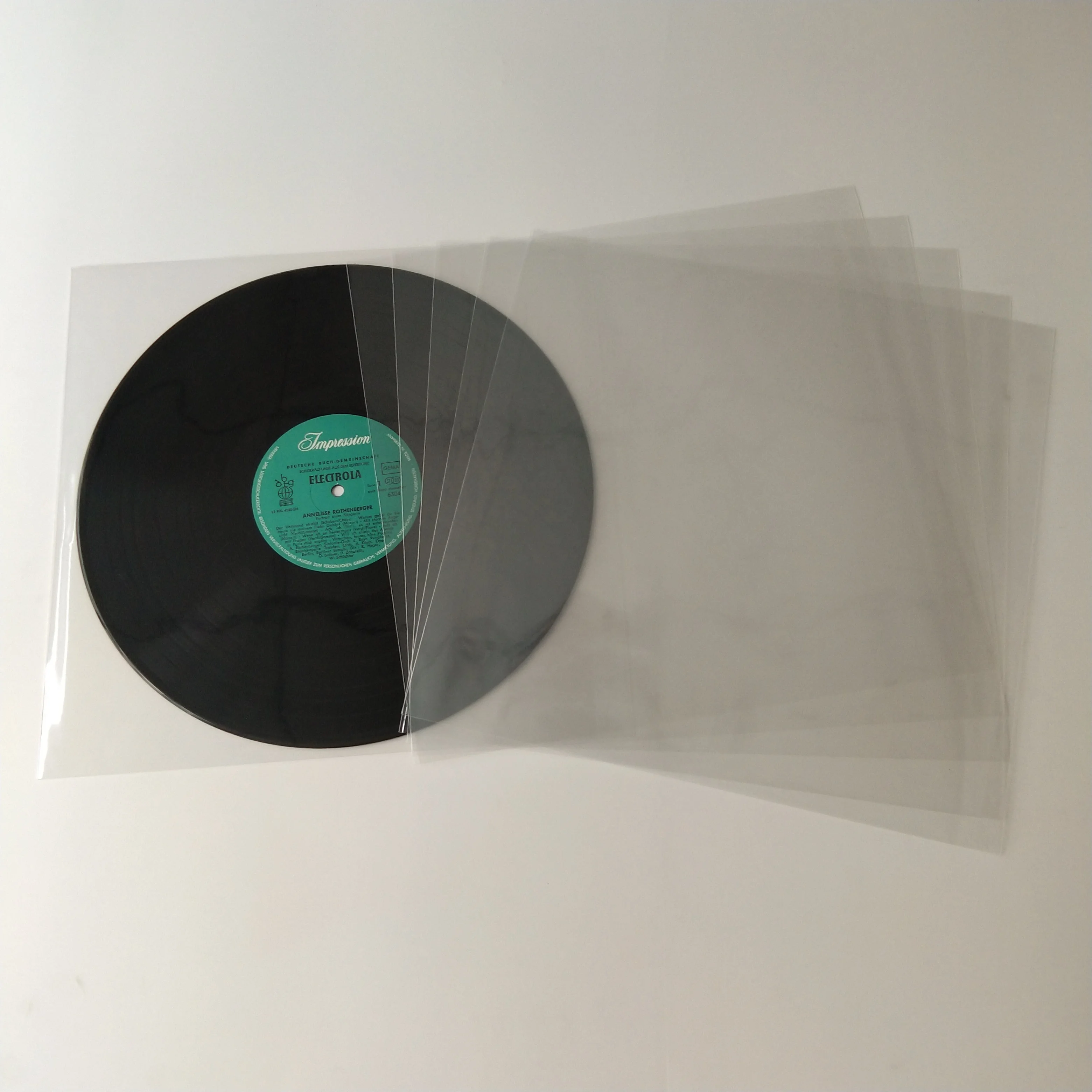 12'' Clear Flat Ldpe/pe Vinyl Record Lp Inner Sleeves Covers - Buy 12 ...