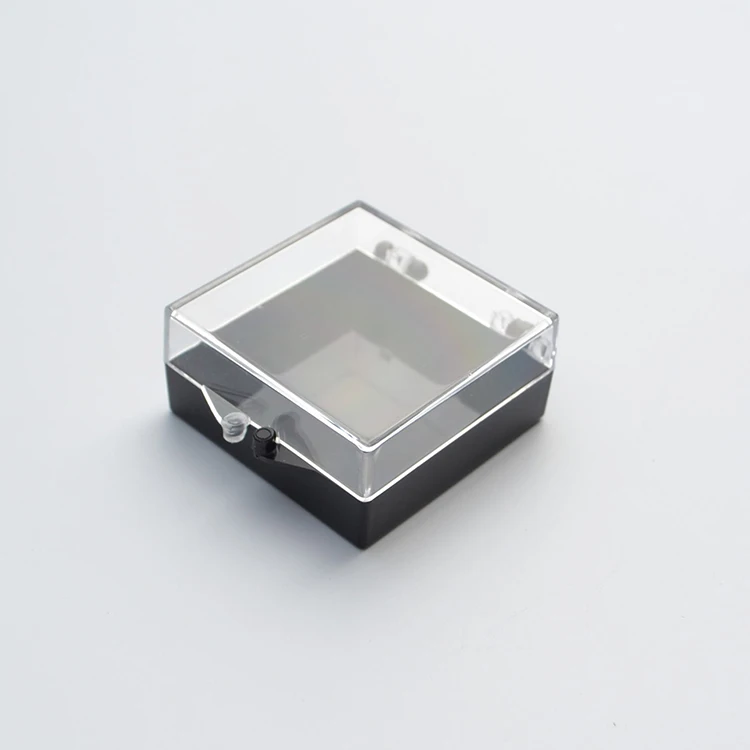 40x40x20mm Clear Plastic Hinged Box - Versatile & Recyclable