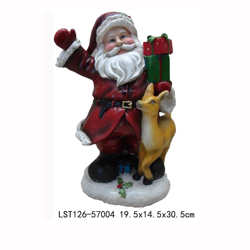 Cheap Christmas Decoration Led Light Ceramic Santa Claus - Buy Ceramic ...