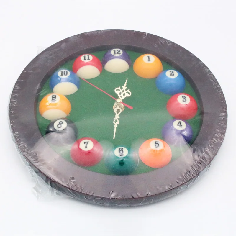 Billiard Snooker Pool Game Accessories - Round Shape Billiard Ball Clock