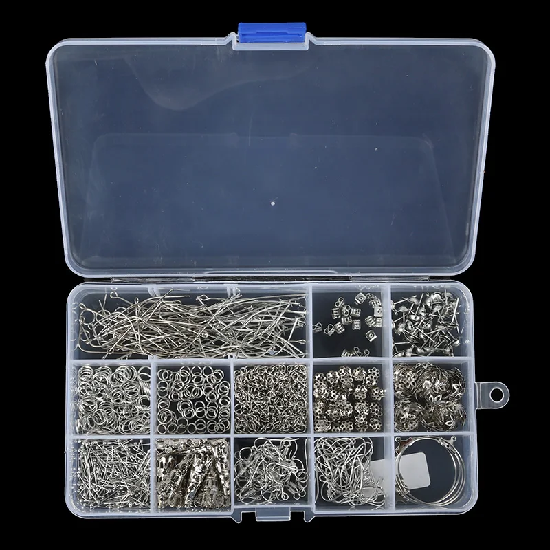 1set 13 Grid Plating Gold Metal Accessories&bead Box For Making ...