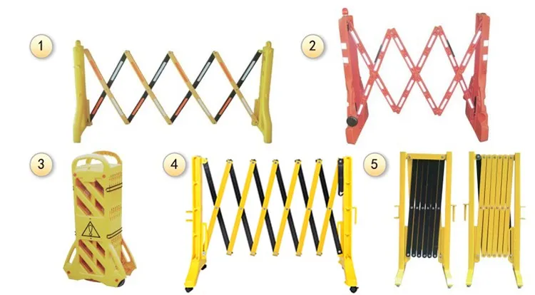 Portable Traffic Safety Barrier Plastic Road Block Temporary Expandable ...