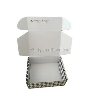 Custom T Shirt Paper Packaging Cardboard Boxes Black Apparel Corrugated ...