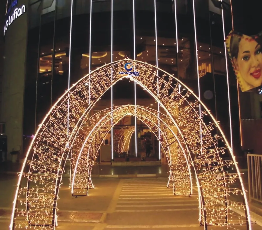 Led Illumination Square Arch Light For Festival Decoration In Iraq ...