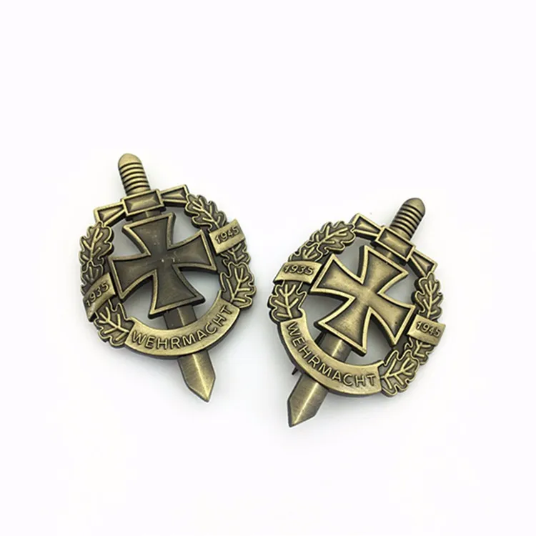 Custom Sword Shaped Badge Zinc Alloy Badge Emblem - Buy Sword Shaped ...